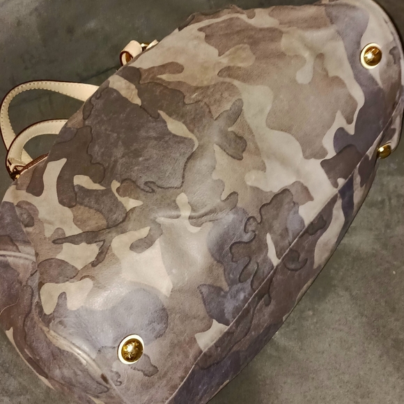 Bags | Michael Kors Camo Satchel | Poshmark